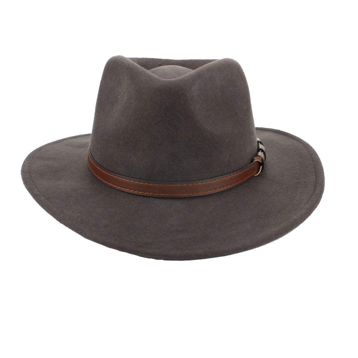 Hawkins Fedora Hat 100% Wool Trilby Style – Hats Plus Caps
